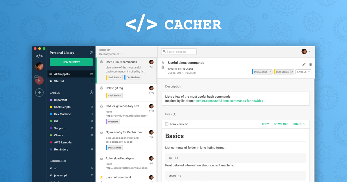 スニペット管理にGitHub GistとCacherのコンビが素敵だった(Alfred連携もできるよ) | オレインデザイン スニペット管理にGitHub GistとCacherのコンビが素敵だった(Alfred連携もできるよ) | オレインデザイン
